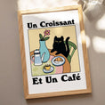 'Un Croissant, et un cafe' Cat Print – Kinder Planet Company