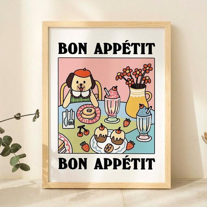 'Bon Appetit' Dog Print – Kinder Planet Company